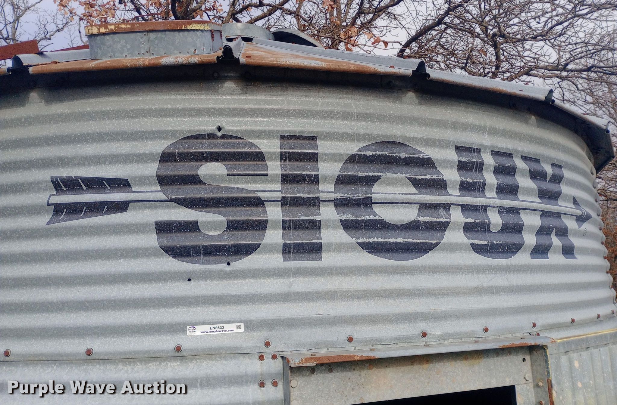 Sioux grain bin in Pawhuska, OK | Item EN8633 for sale | Purple Wave
