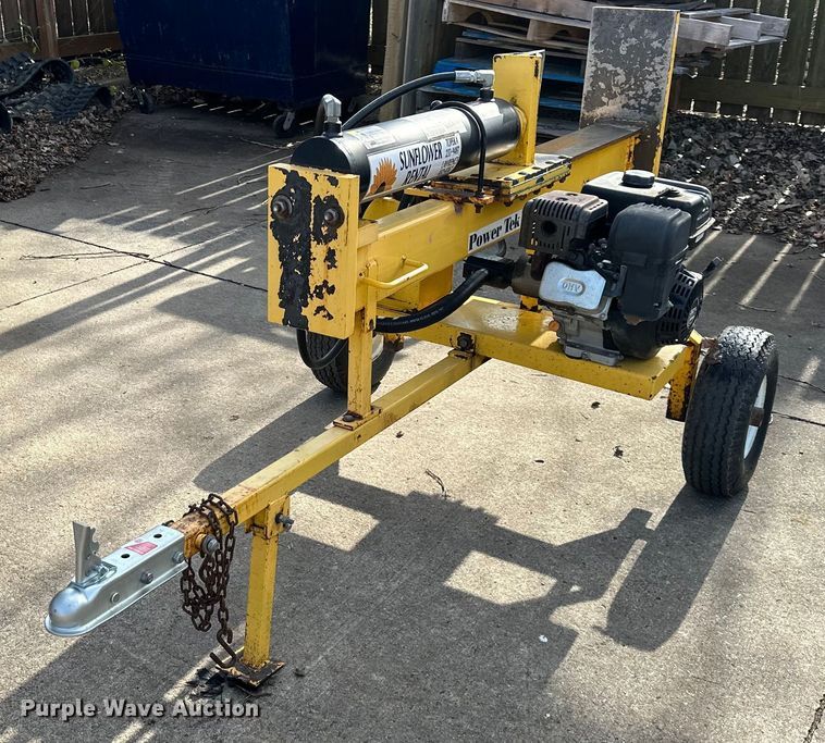 Power Tek log splitter in Lawrence, KS | Item DQ6561 sold | Purple Wave