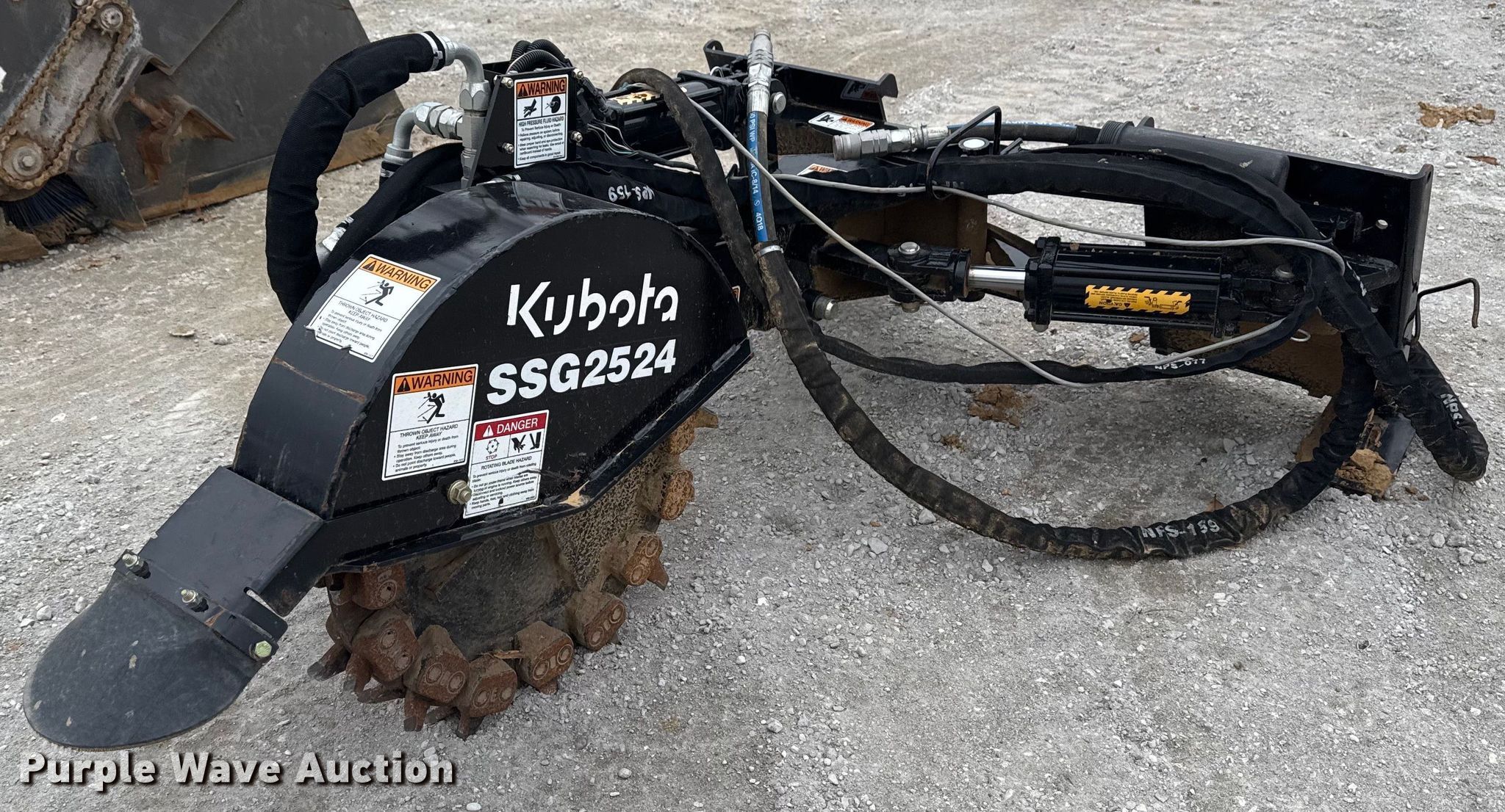 Kubota SSG2524 skid steer stump grinder in Skiatook, OK | Item EG7967 ...