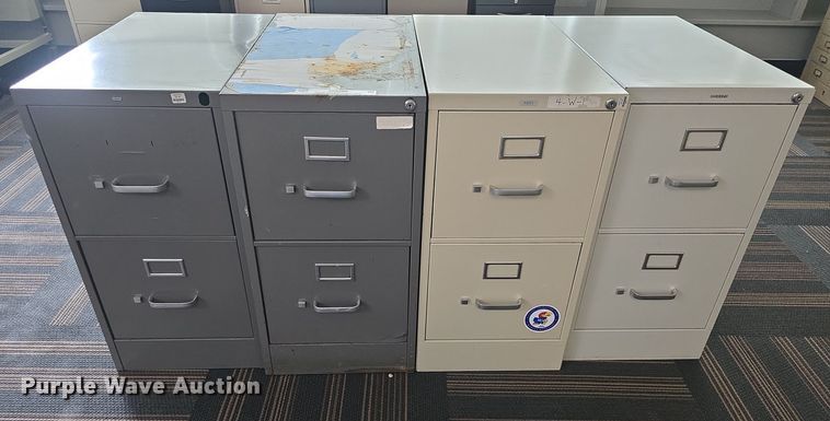 (4) filing cabinets in Lawrence, KS | Item NI9398 for sale | Purple Wave