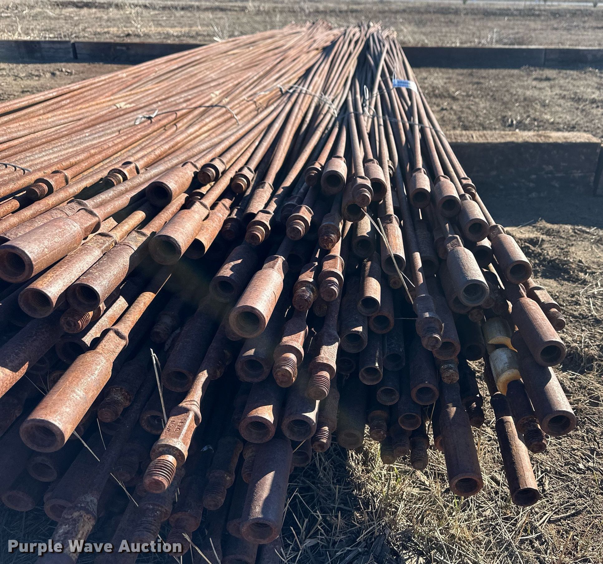 (100) joints 5/8" diameter x 25' L sucker rods in Plains, KS | Item ...