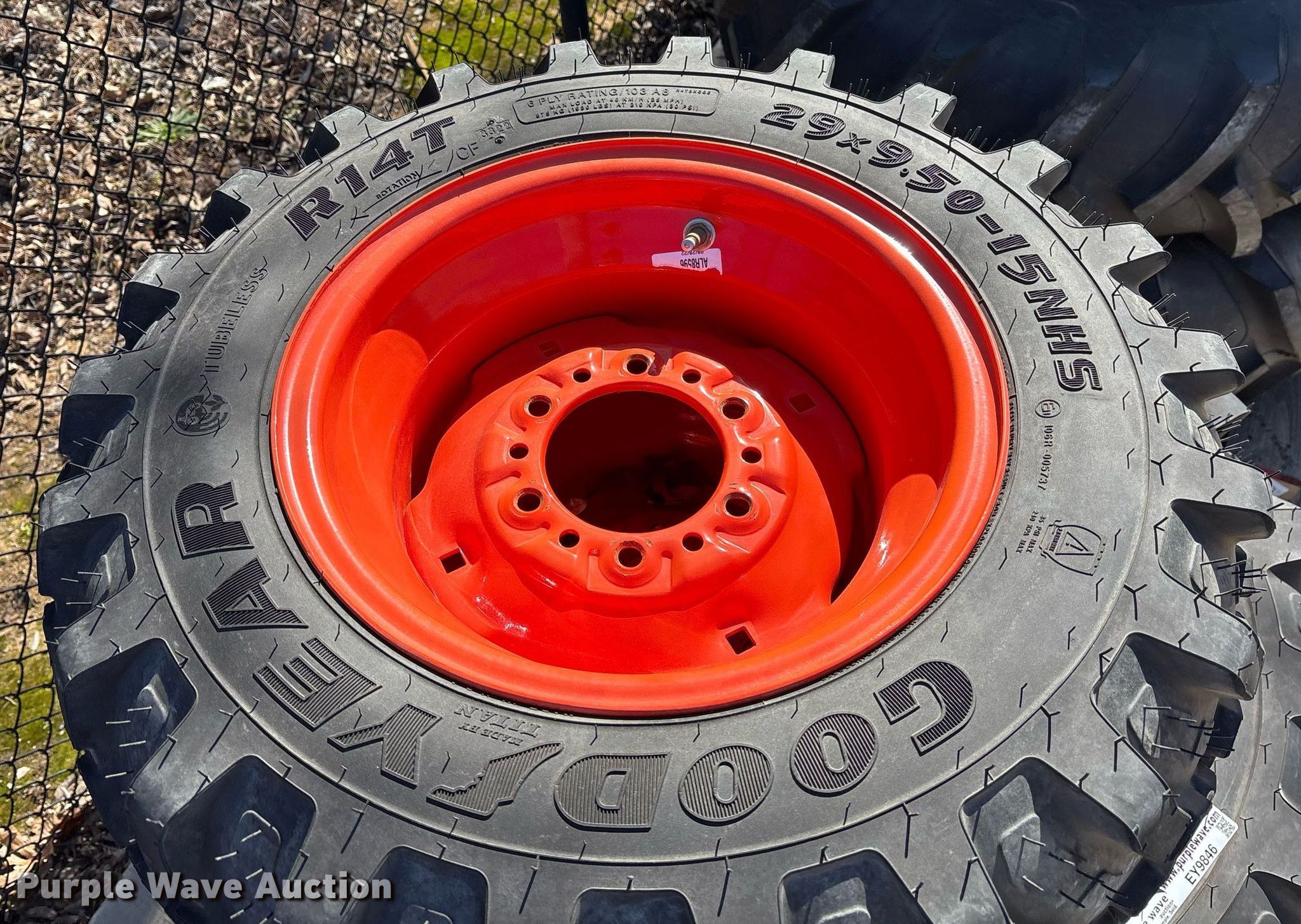 (4) Goodyear tractor tires and wheels in Grapevine, TX | Item EY9846 ...