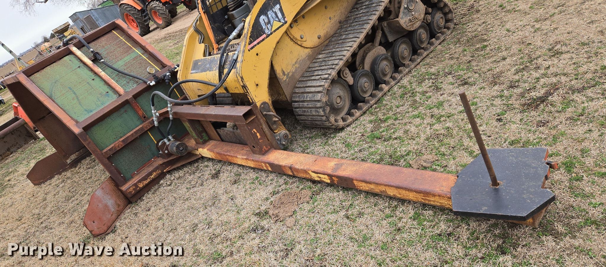 Skid steer compost turner in Hutchinson, KS | Item EN8684 sold | Purple ...