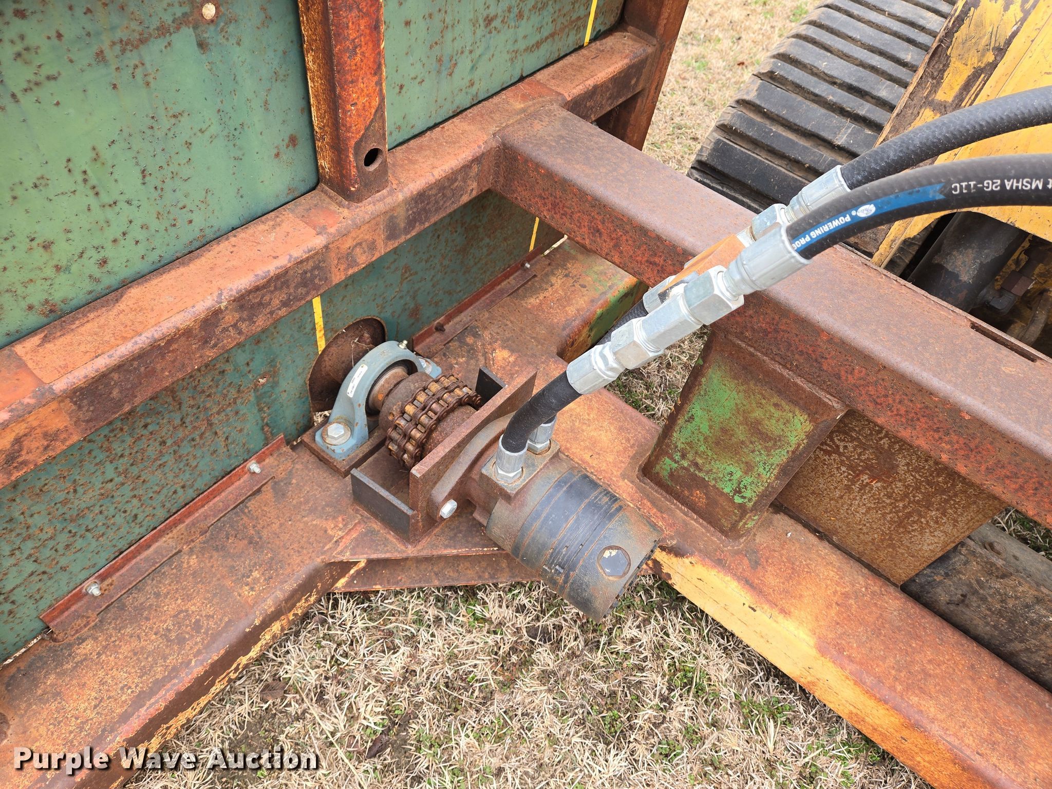 Skid steer compost turner in Hutchinson, KS | Item EN8684 sold | Purple ...