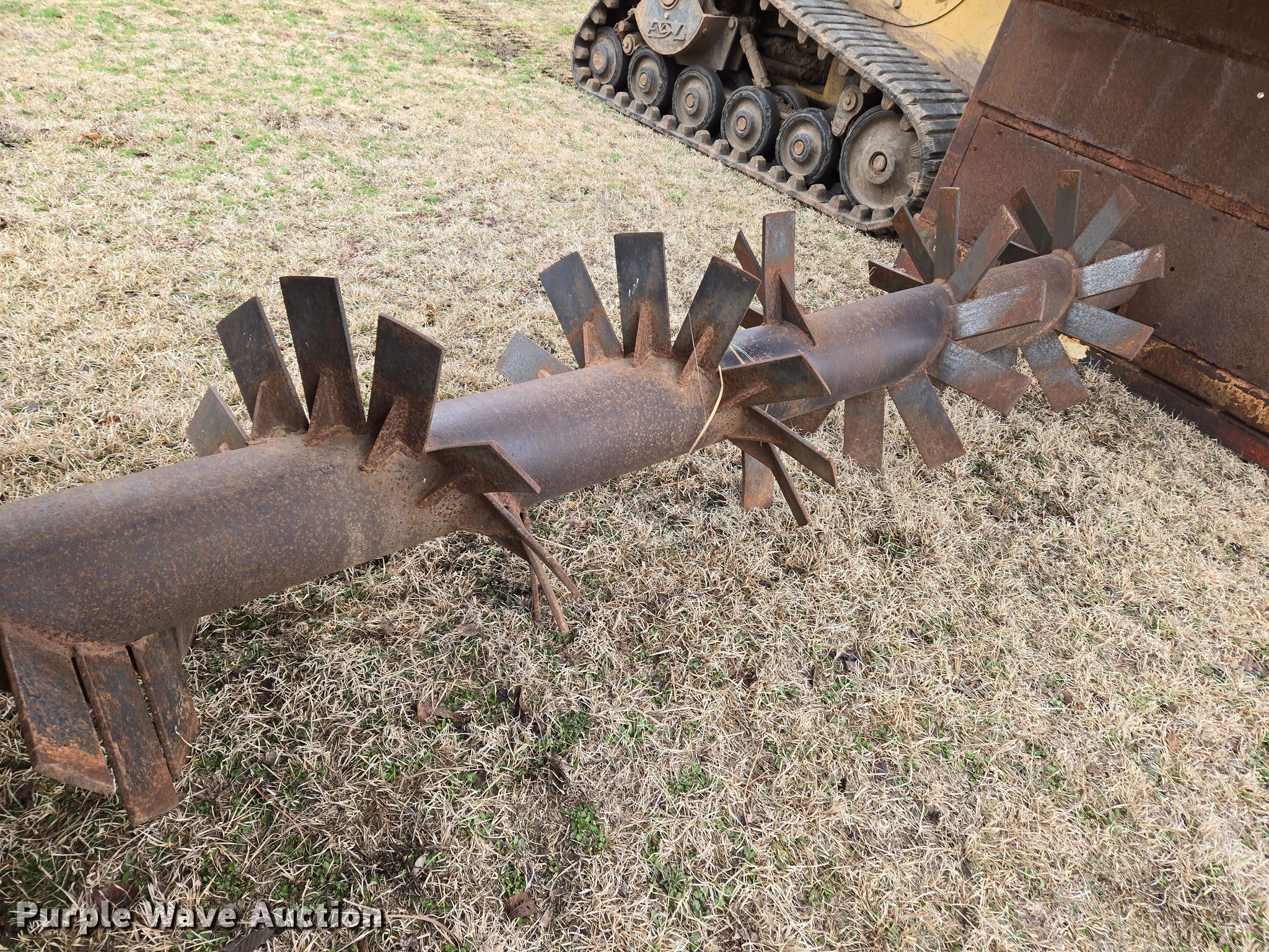 Skid steer compost turner in Hutchinson, KS | Item EN8684 sold | Purple ...