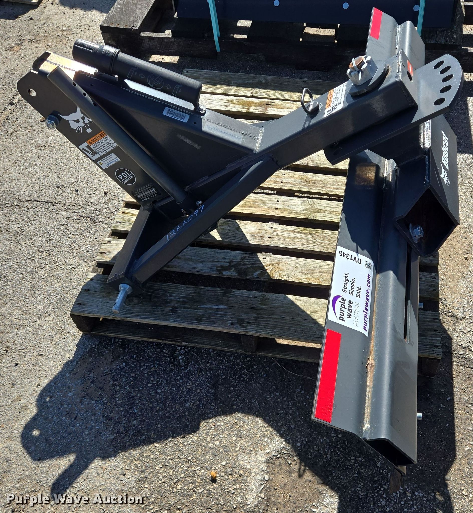 Bobcat Angle Blade 60 blade in Bryan, TX | Item DV1345 sold | Purple Wave