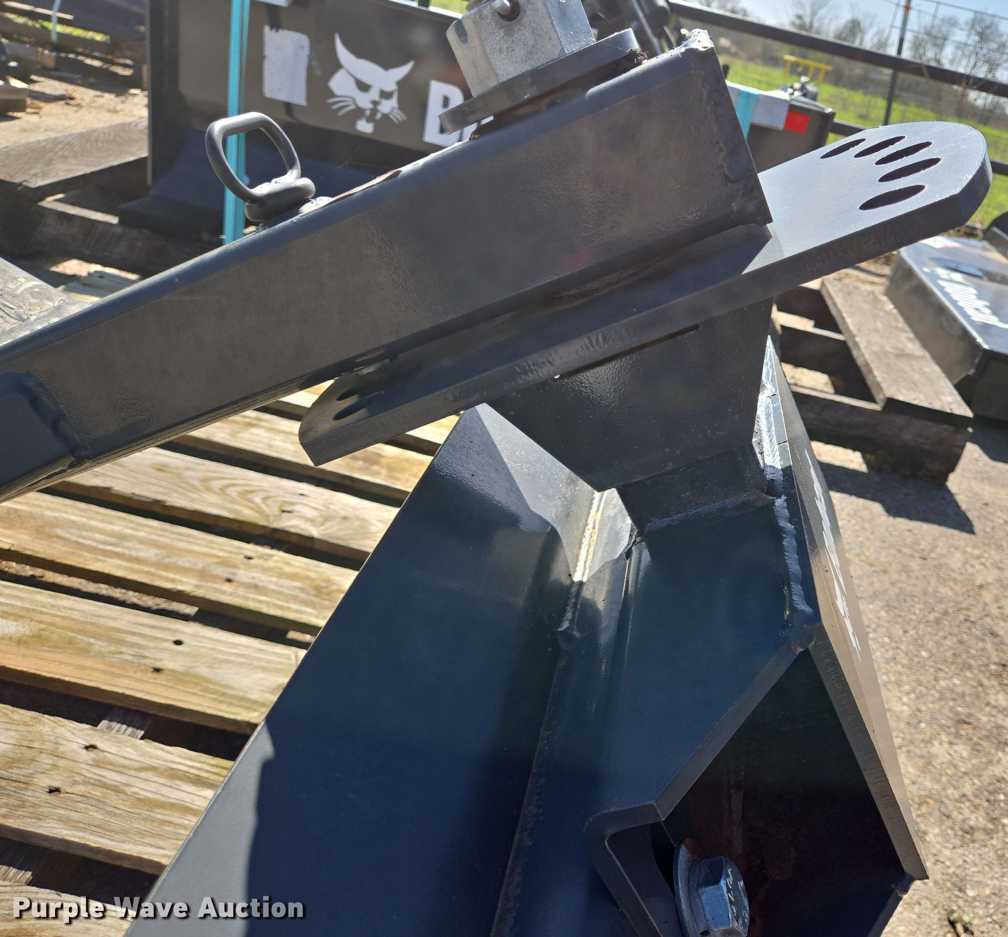 Bobcat Angle Blade 60 blade in Bryan, TX | Item DV1345 sold | Purple Wave