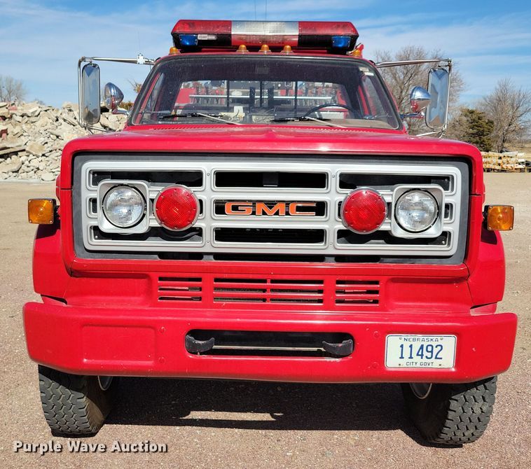 1988 GMC C7000 pumper fire truck in Pierce, NE | Item NB9966 sold | Purple Wave
