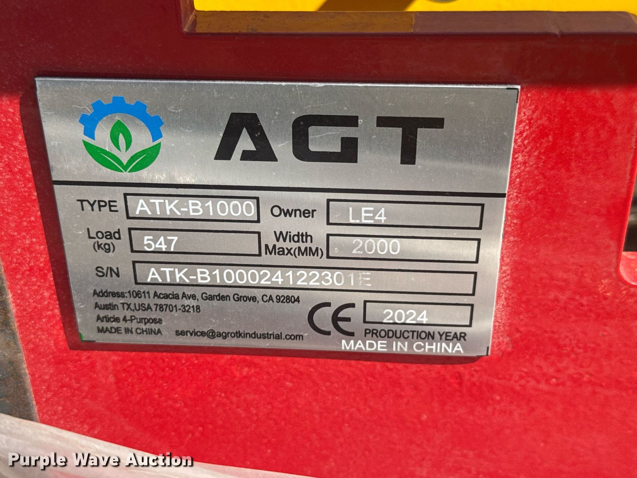 2024 AGT ATK-B1000 automotive lift in Yates Center, KS | Item DO0671 ...