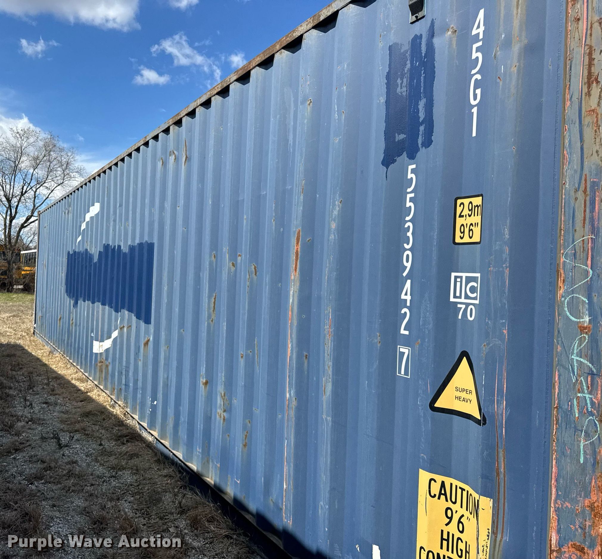 2007 CIVET shipping container in Decatur, IL | Item DU3423 sold ...