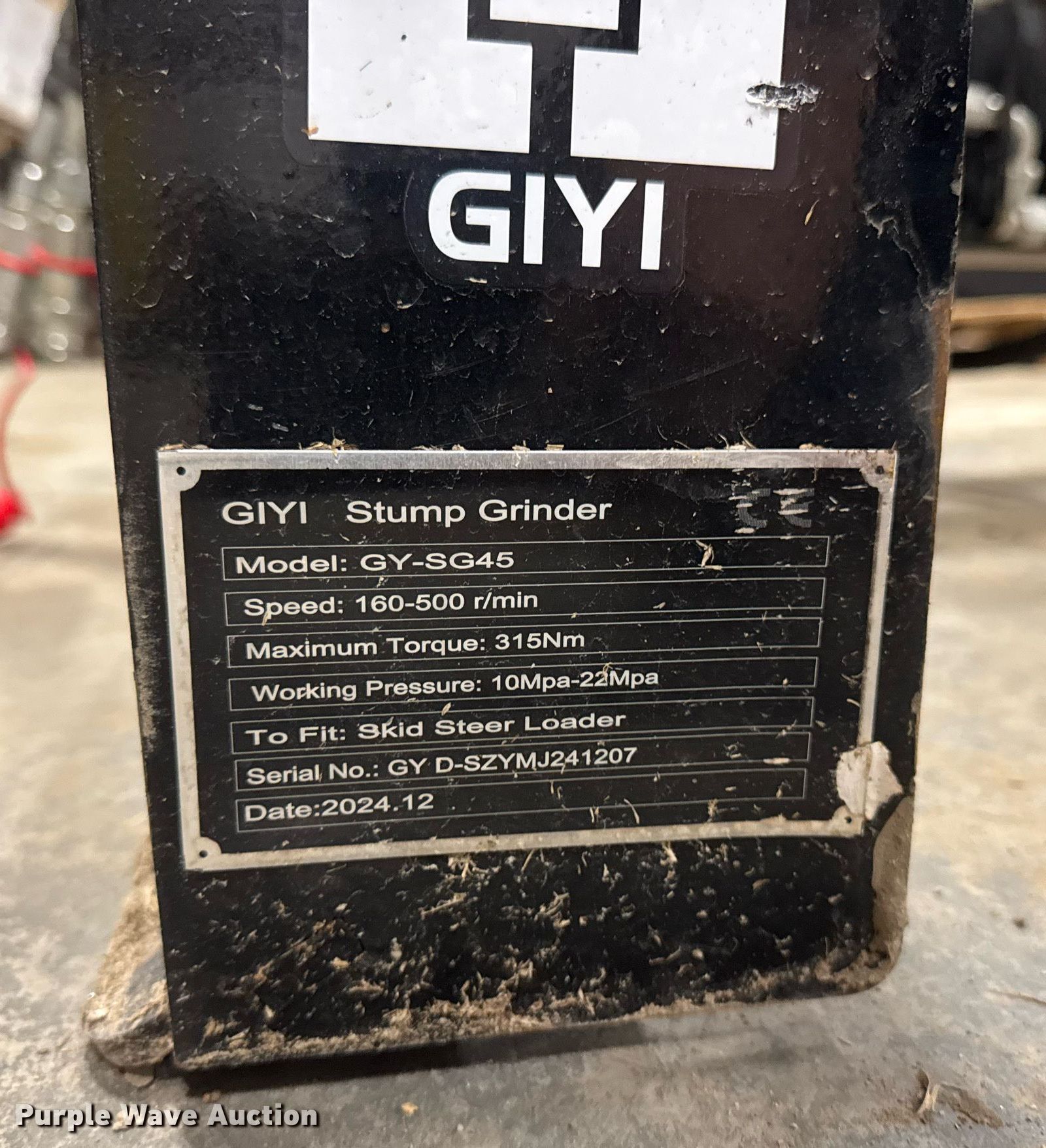 2024 GIYI GY-SG45 skid steer stump grinder in Dubuque, IA | Item EM3689 ...