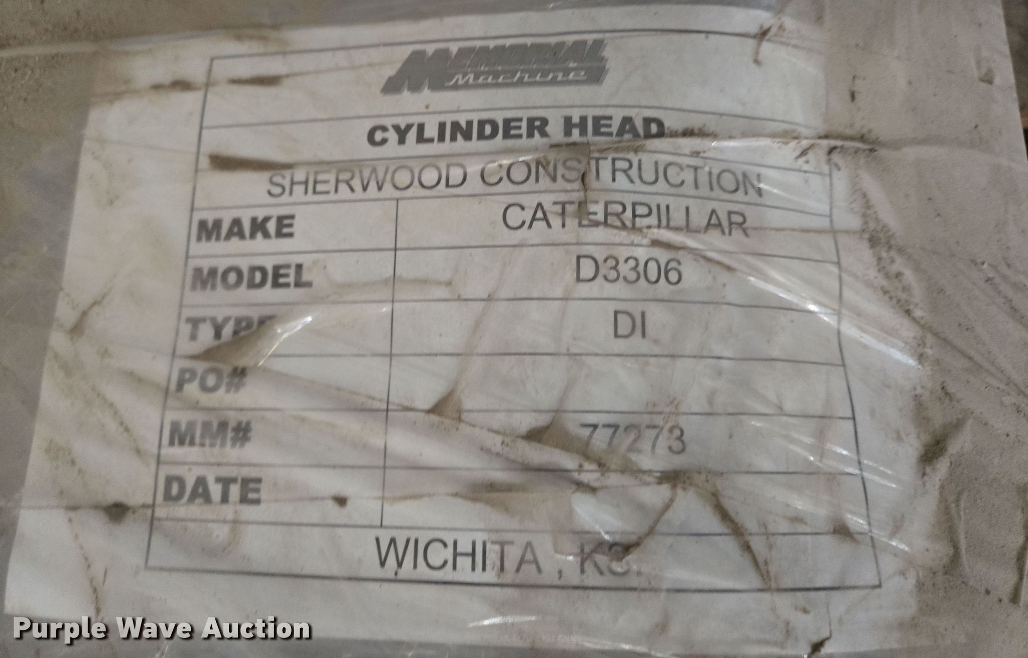 Caterpillar D3306 cylinder head in Wichita, KS | Item EN8804 for sale ...