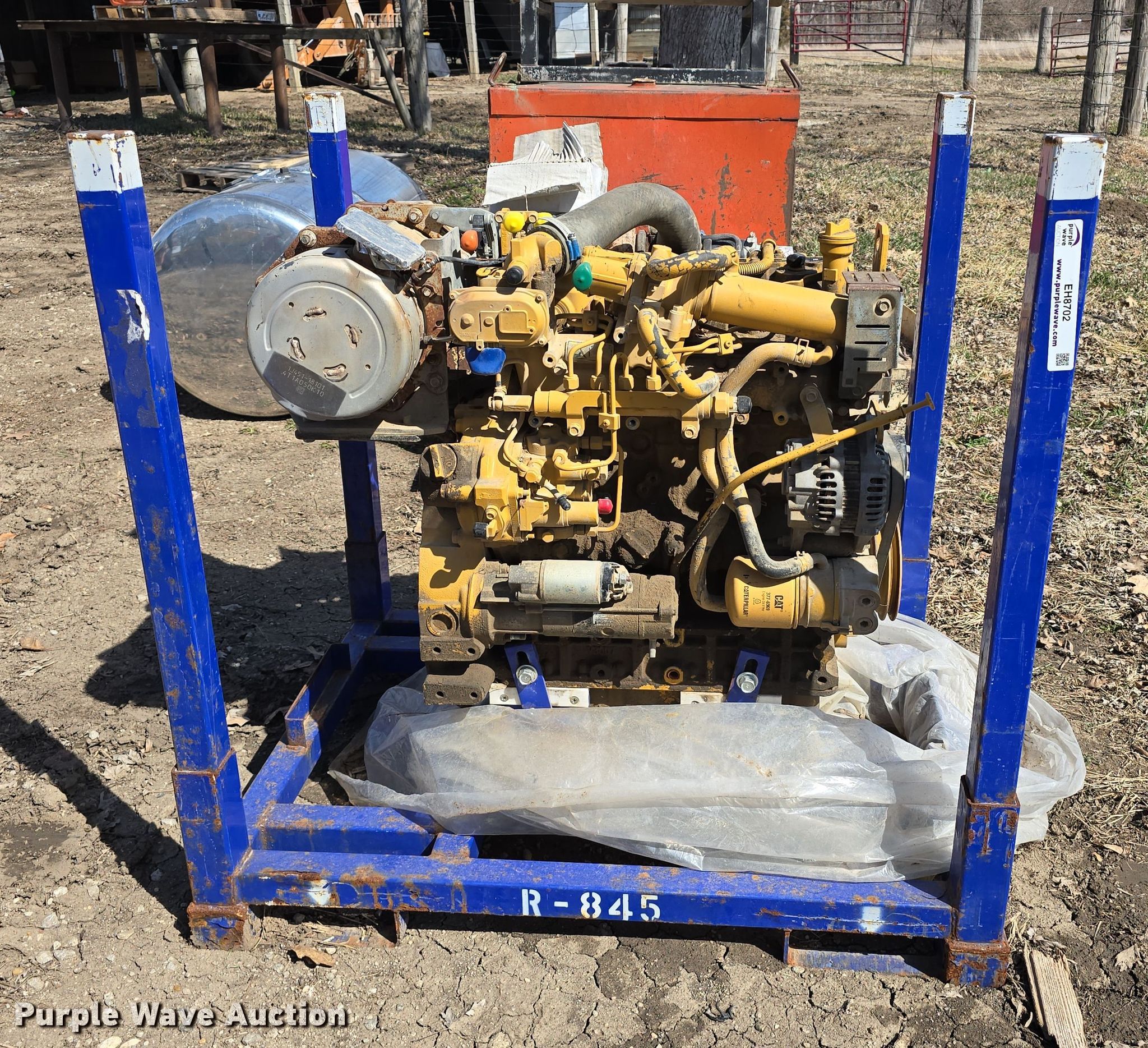 Caterpillar C3.3B engine in Red Oak, IA | Item EH8702 for sale | Purple ...