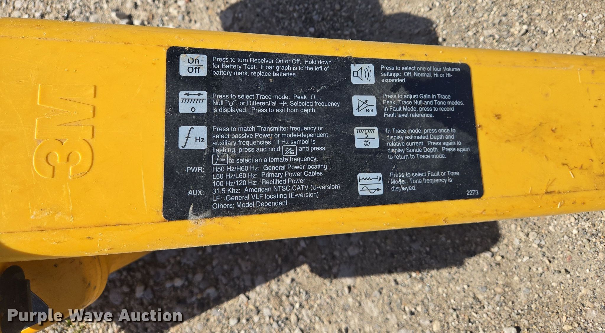 3M Dynatel 2273 cable locator in Saint Mary, MO | Item EJ7377 sold ...