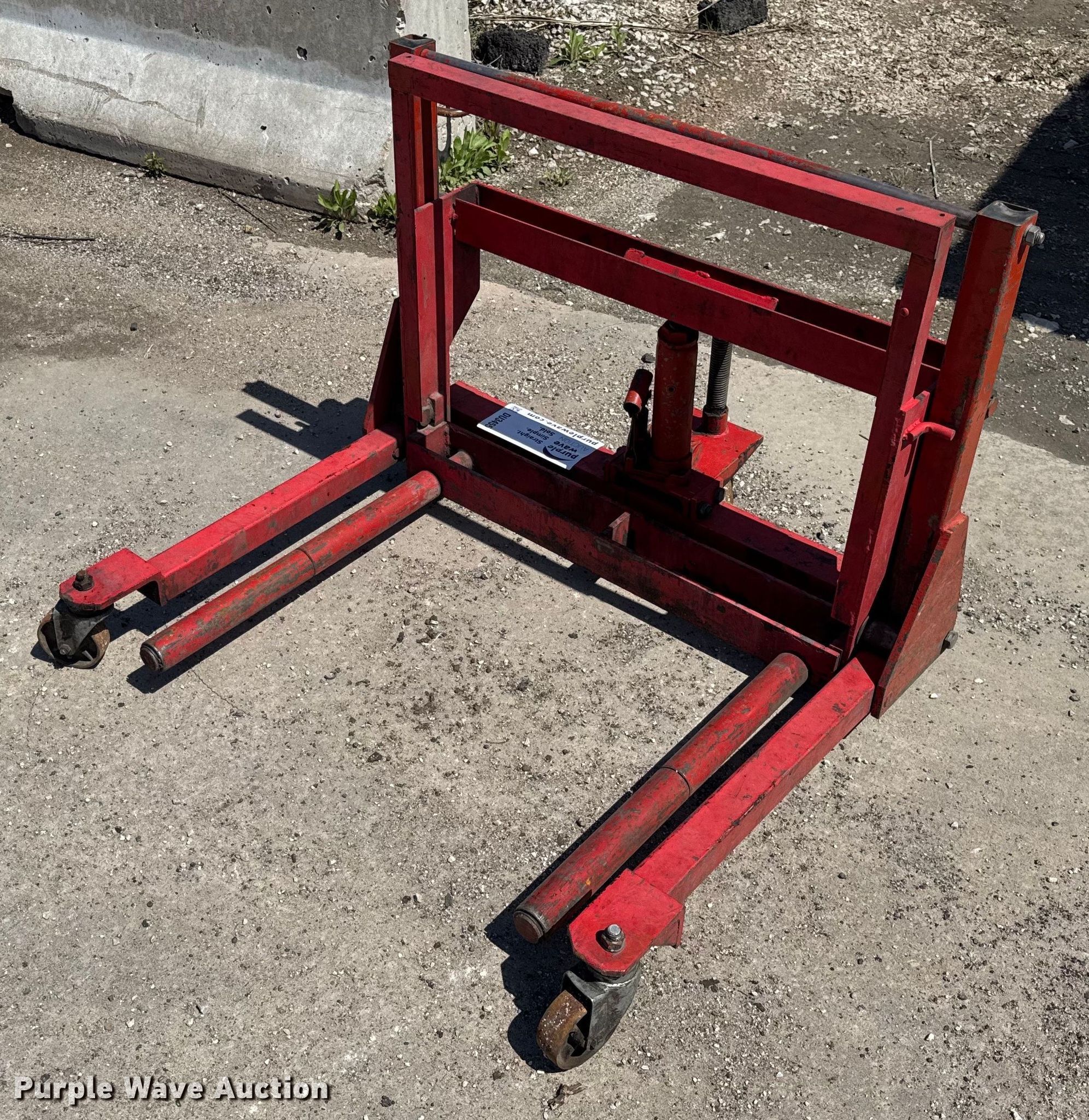 CIA 2575 3/4 ton wheel dolly in Palmyra, MO | Item DU3455 sold | Purple ...