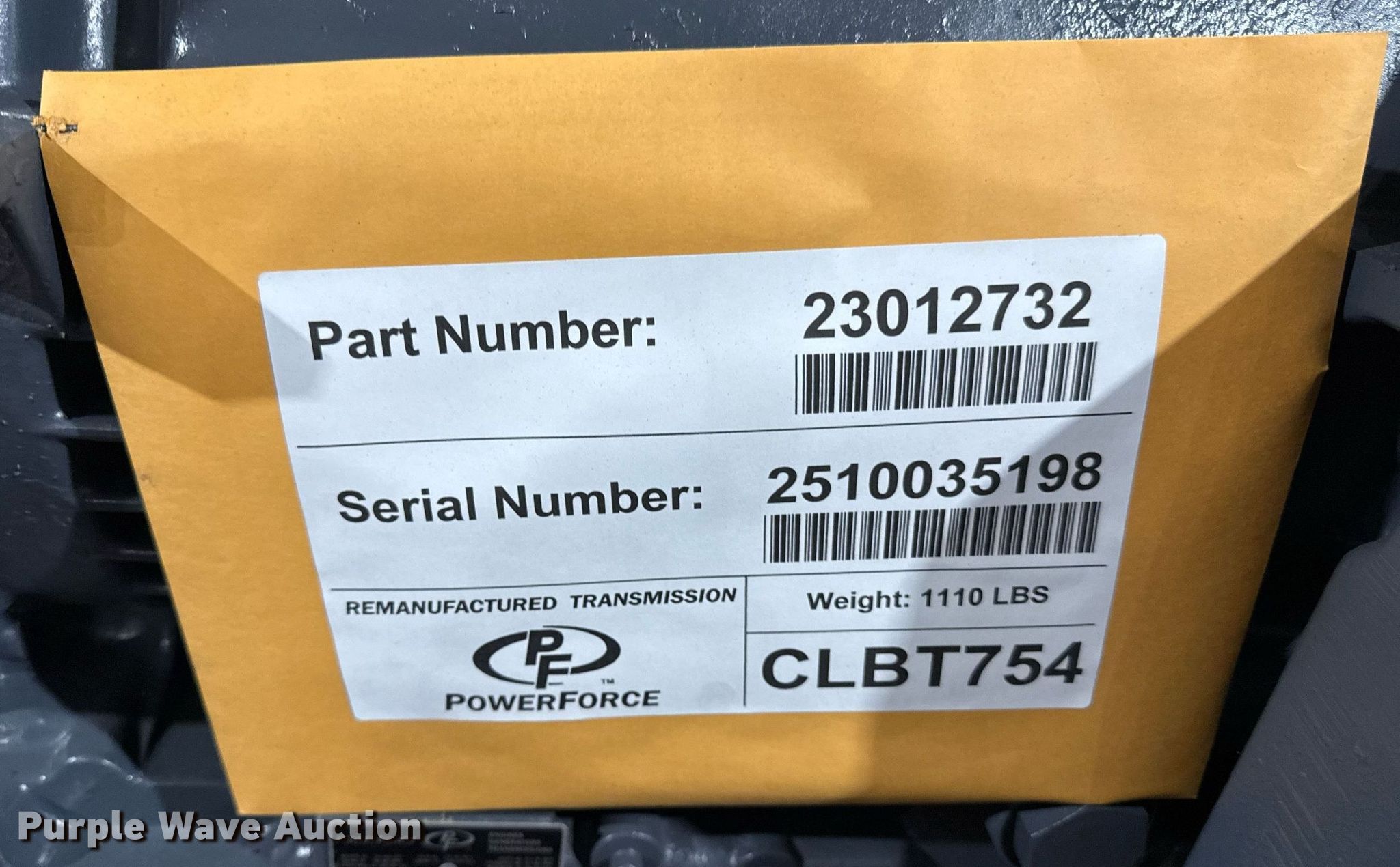 Allison CLBT 754 transmission in Platte City, MO | Item DY7988 for sale | Purple Wave