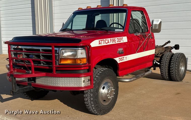 1995 Ford F350 XLT pickup truck cab and chassis in Attica, KS | Item ...