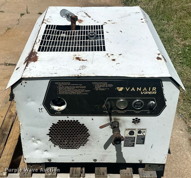 Vanair 80 Viper air compressor in Oklahoma City, OK | Item EJ8684 sold ...
