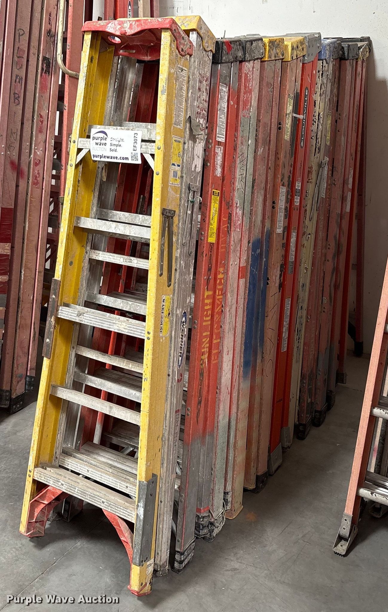(12) 6' ladders in El Paso, TX | Item EF3073 sold | Purple Wave