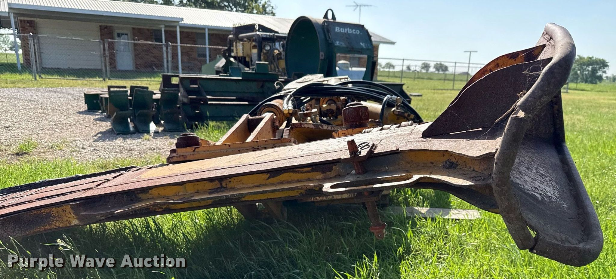 Sabine cable plow attachment in Clifton, TX | Item EJ3658 sold | Purple ...