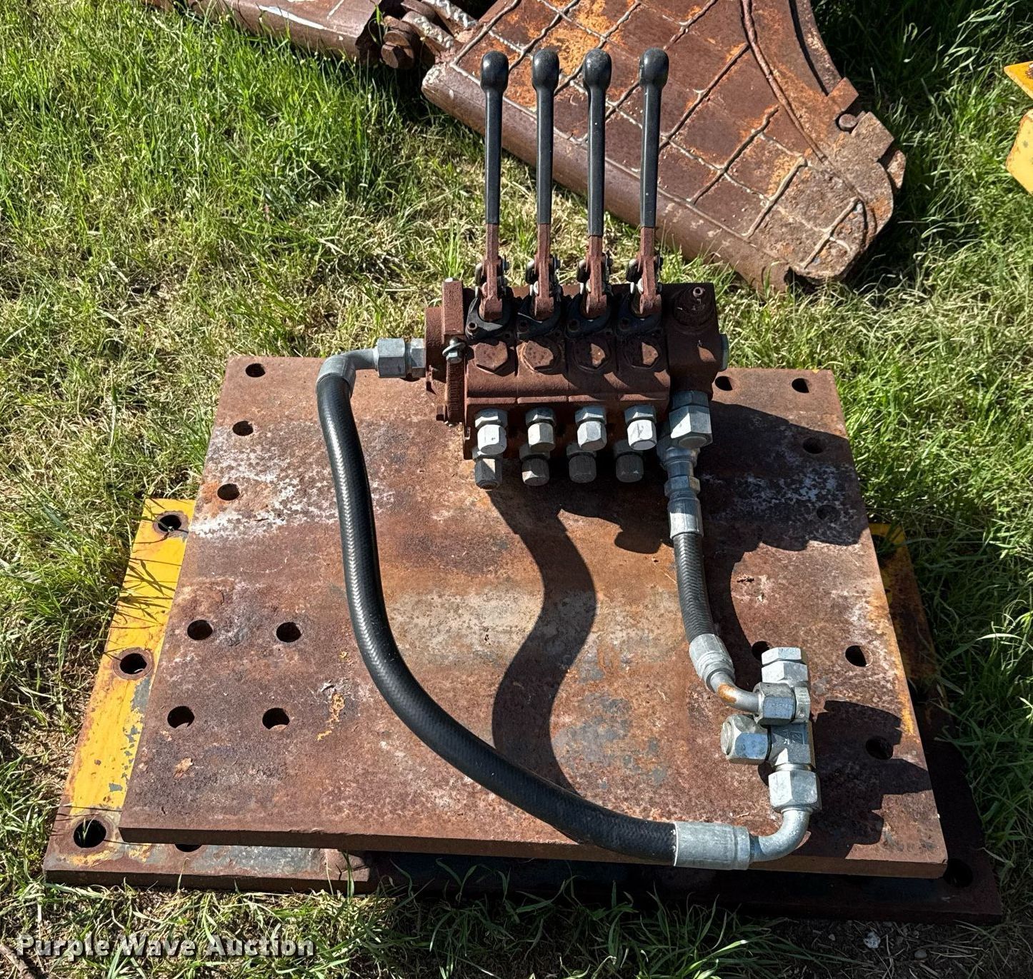 Sabine cable plow attachment in Clifton, TX | Item EJ3658 sold | Purple ...