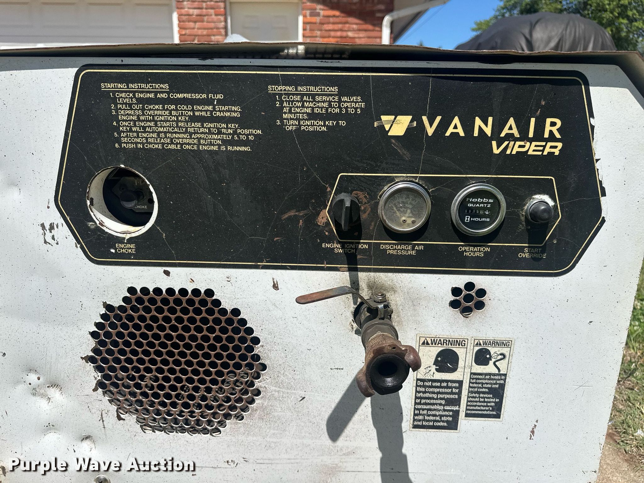 Vanair 80 Viper air compressor in Oklahoma City, OK | Item EJ8684 sold ...