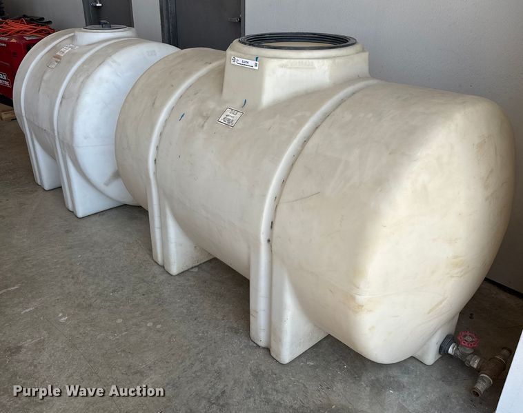 (2) poly tanks in Forney, TX | Item EJ3794 sold | Purple Wave