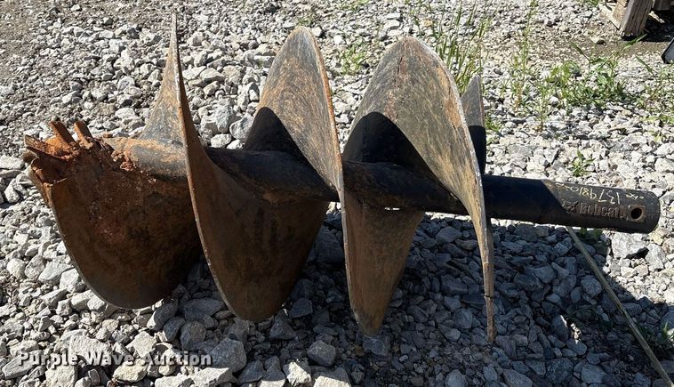 Bobcat skid steer auger bit in Tulsa, OK | Item EL2099 sold | Purple Wave