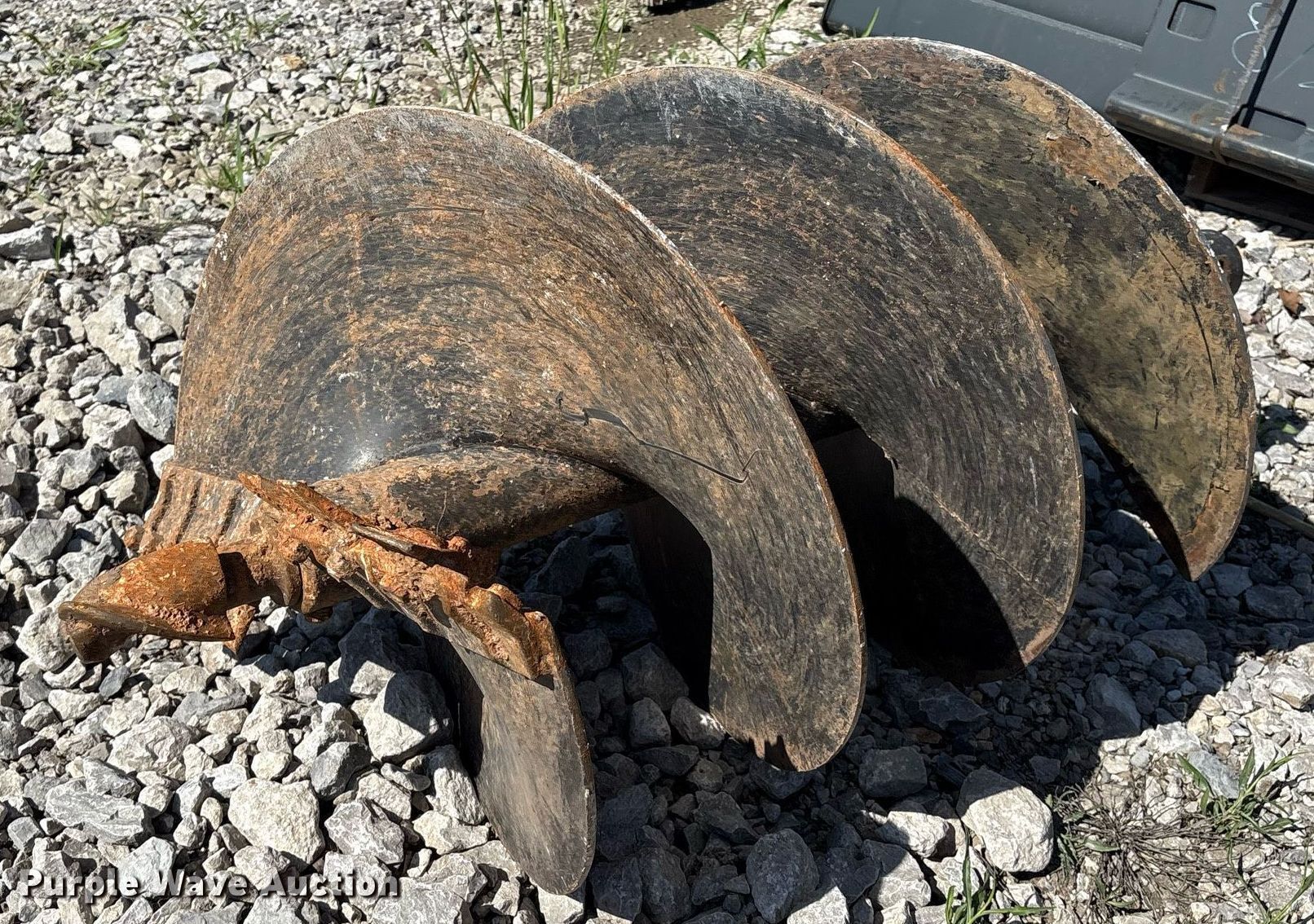 Bobcat skid steer auger bit in Tulsa, OK | Item EL2099 sold | Purple Wave