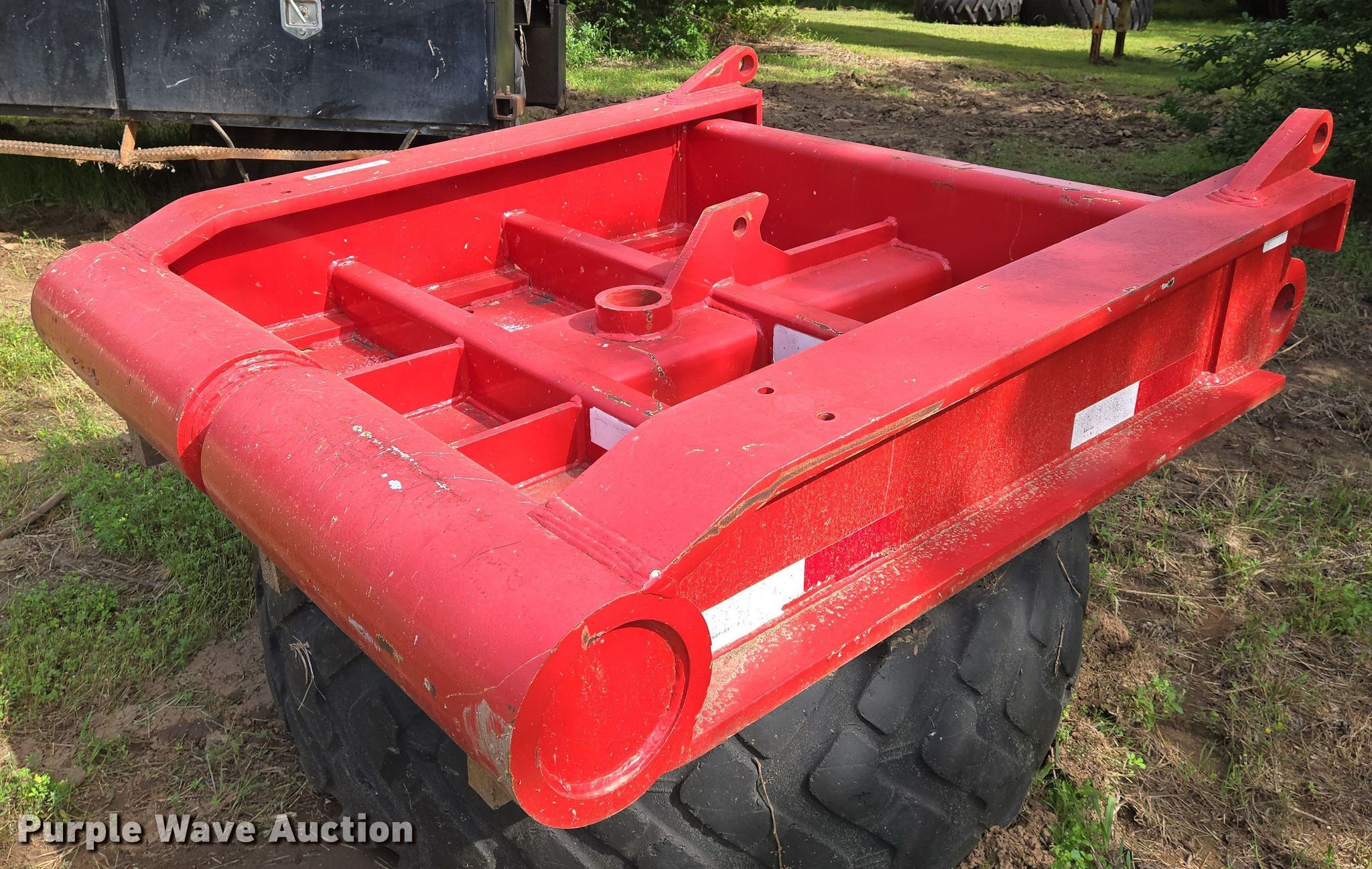 Lowboy trailer neck extension in Coweta, OK | Item EO0814 sold | Purple ...