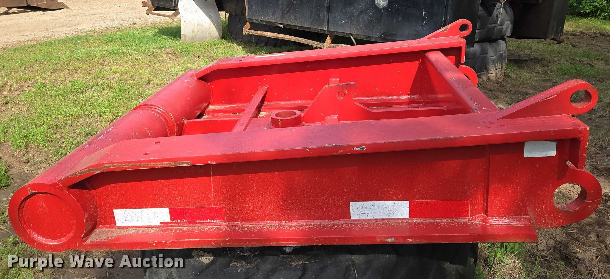 Lowboy trailer neck extension in Coweta, OK | Item EO0814 sold | Purple ...