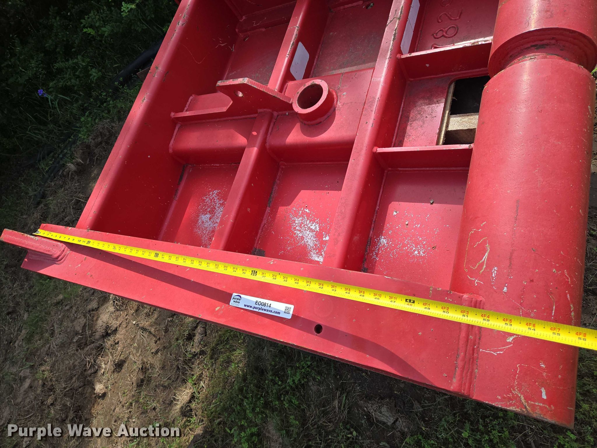 Lowboy trailer neck extension in Coweta, OK | Item EO0814 sold | Purple ...