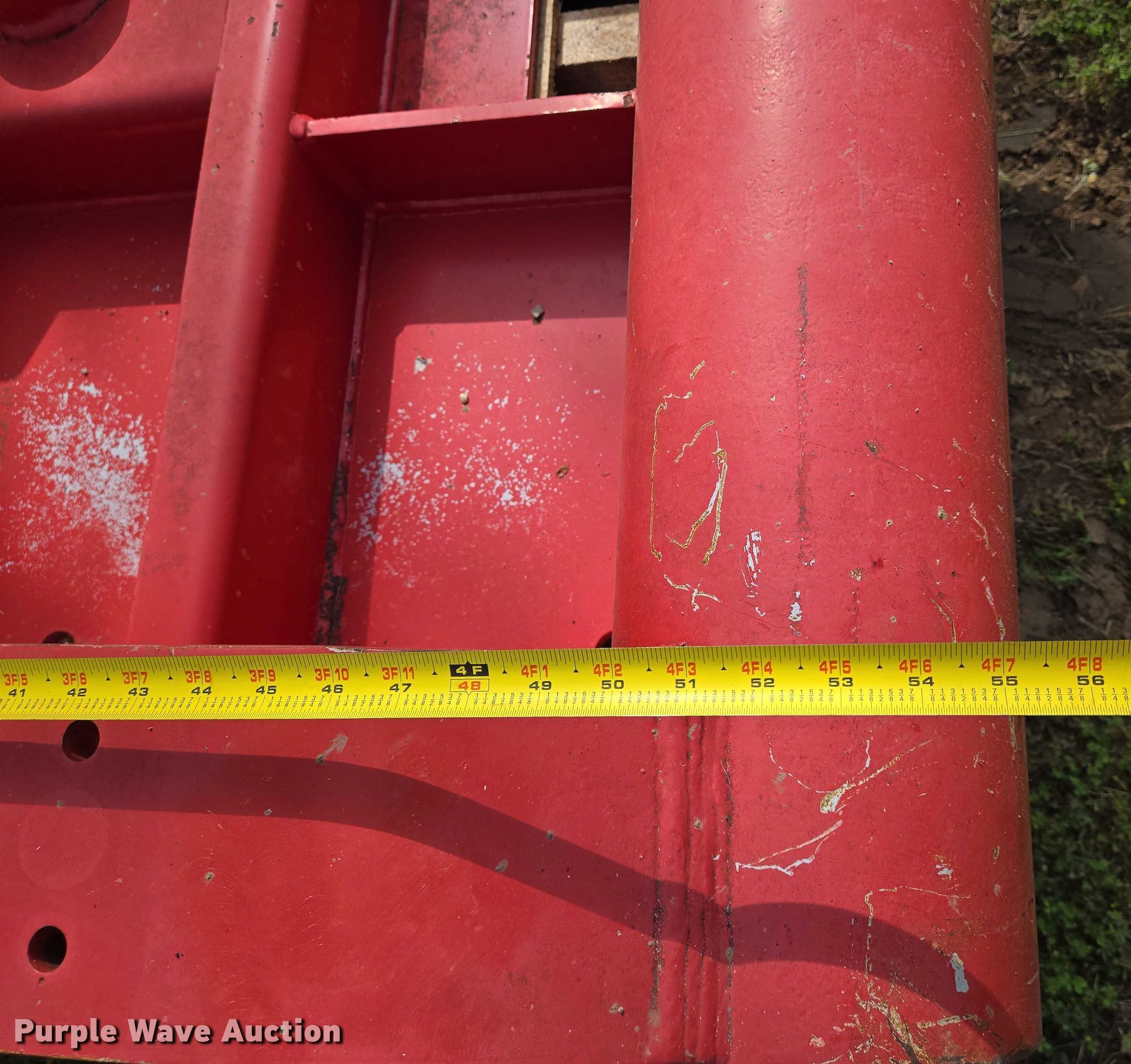 Lowboy trailer neck extension in Coweta, OK | Item EO0814 sold | Purple ...