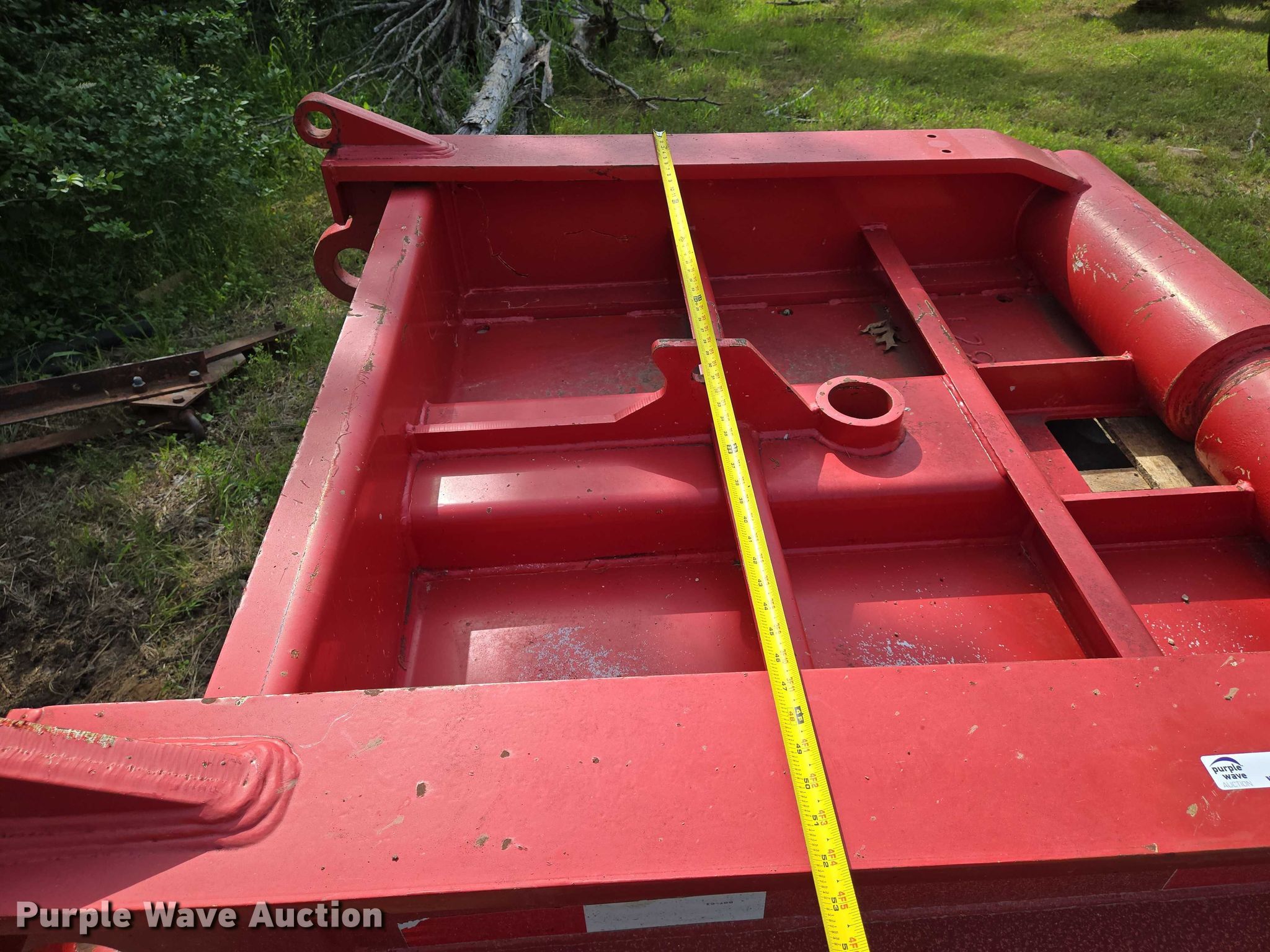 Lowboy trailer neck extension in Coweta, OK | Item EO0814 sold | Purple ...