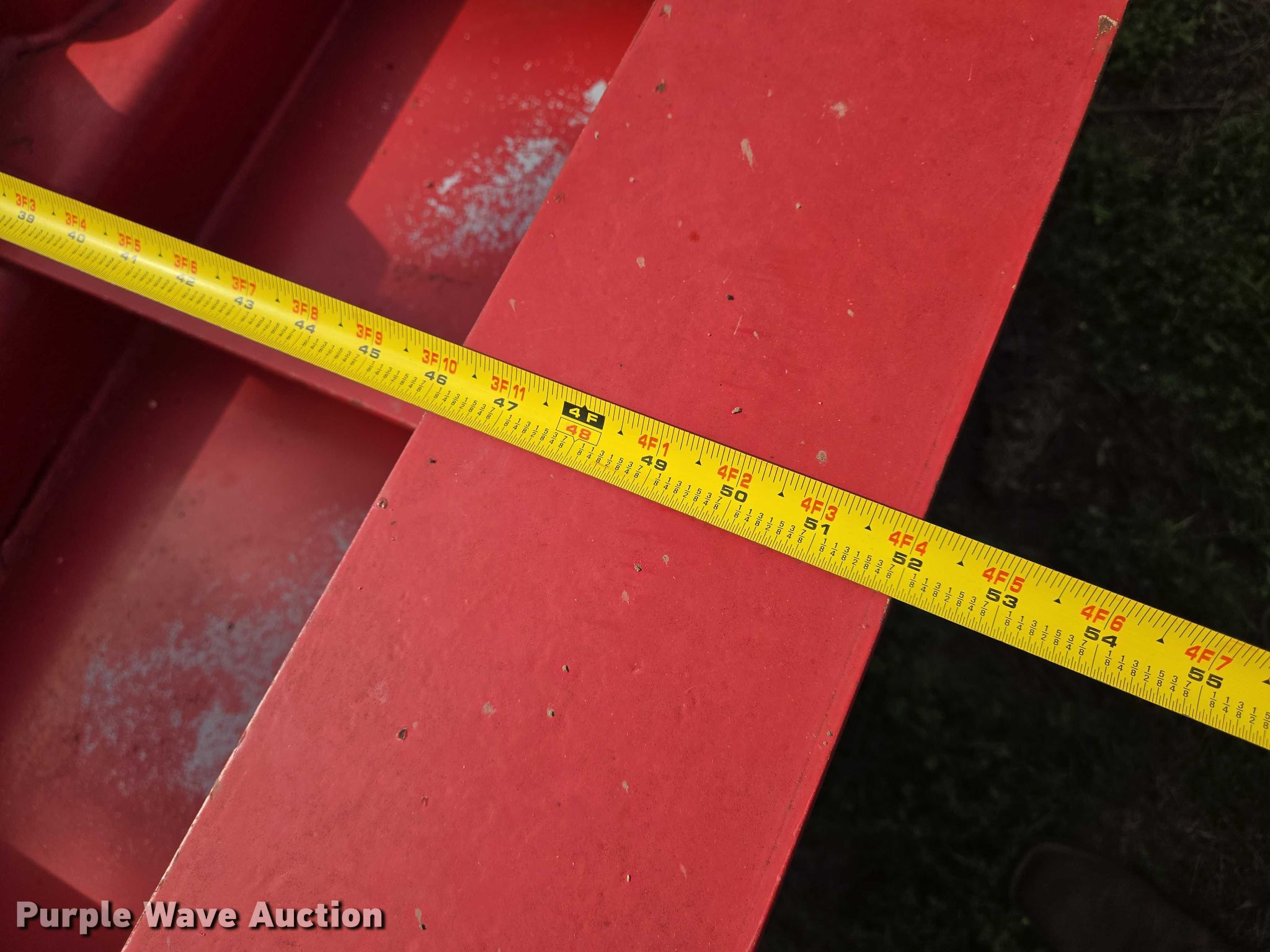 Lowboy trailer neck extension in Coweta, OK | Item EO0814 sold | Purple ...