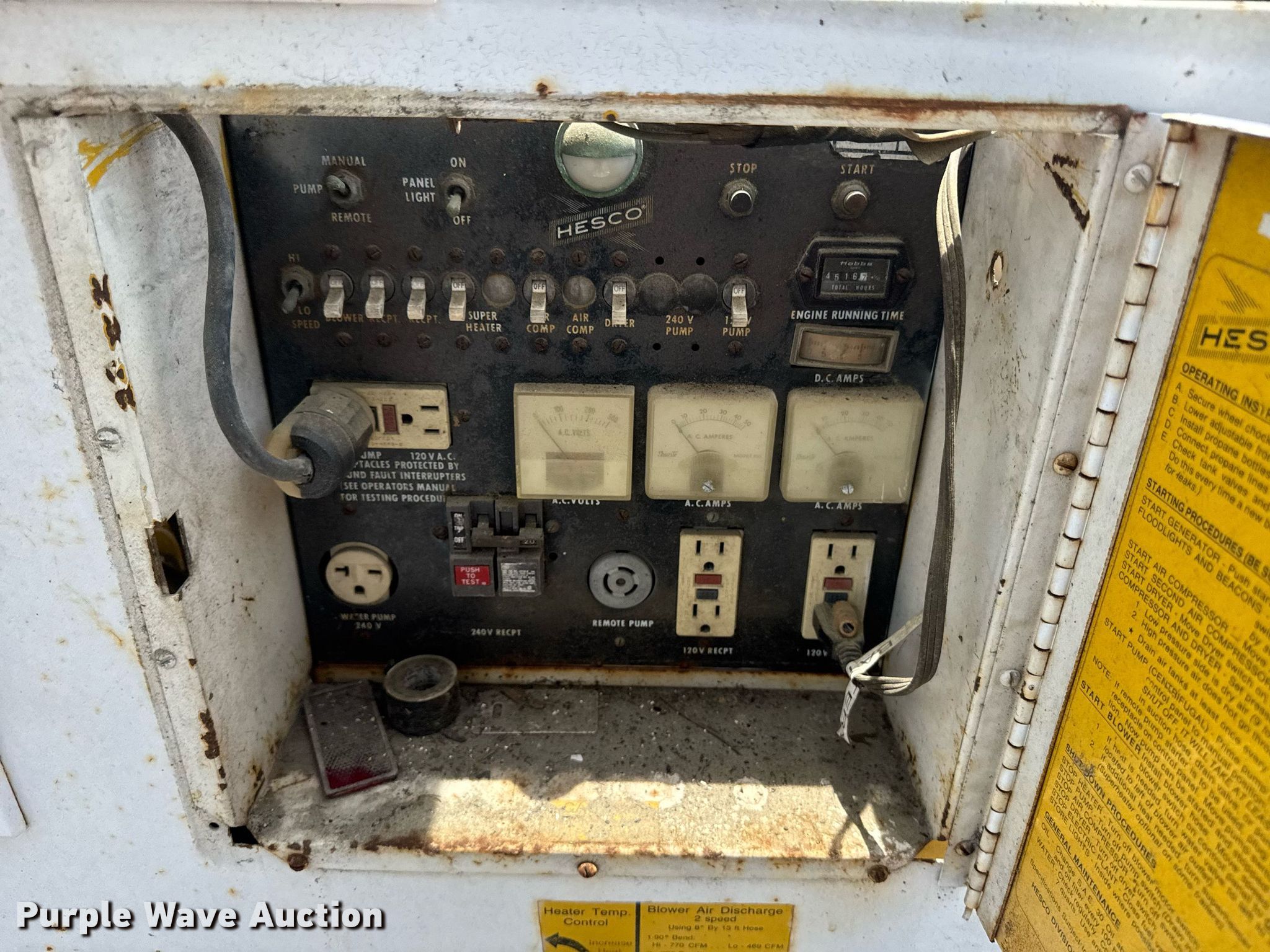 Hesco mobile power unit 1500 3A generator in Beaufort, SC | Item DW1981 ...