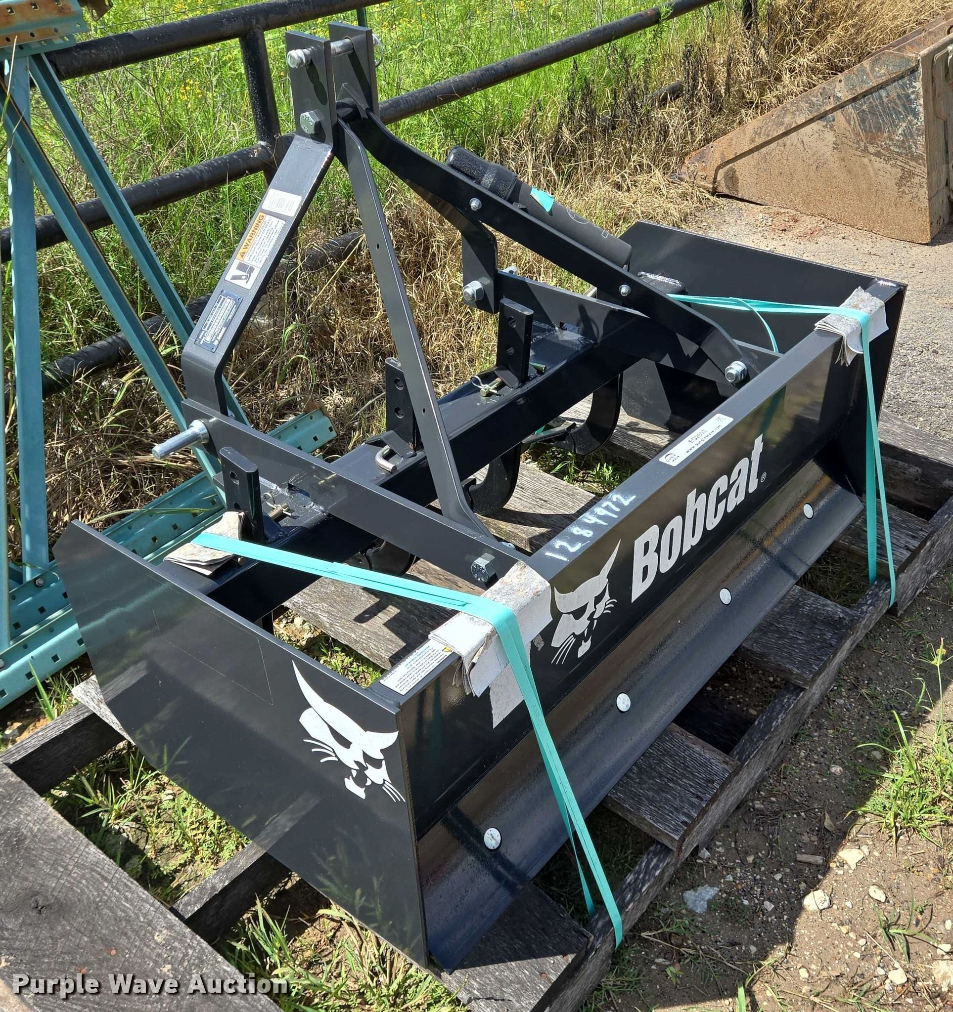 Bobcat Blade Box 48 box blade in Bryan, TX | Item EQ2603 sold | Purple Wave