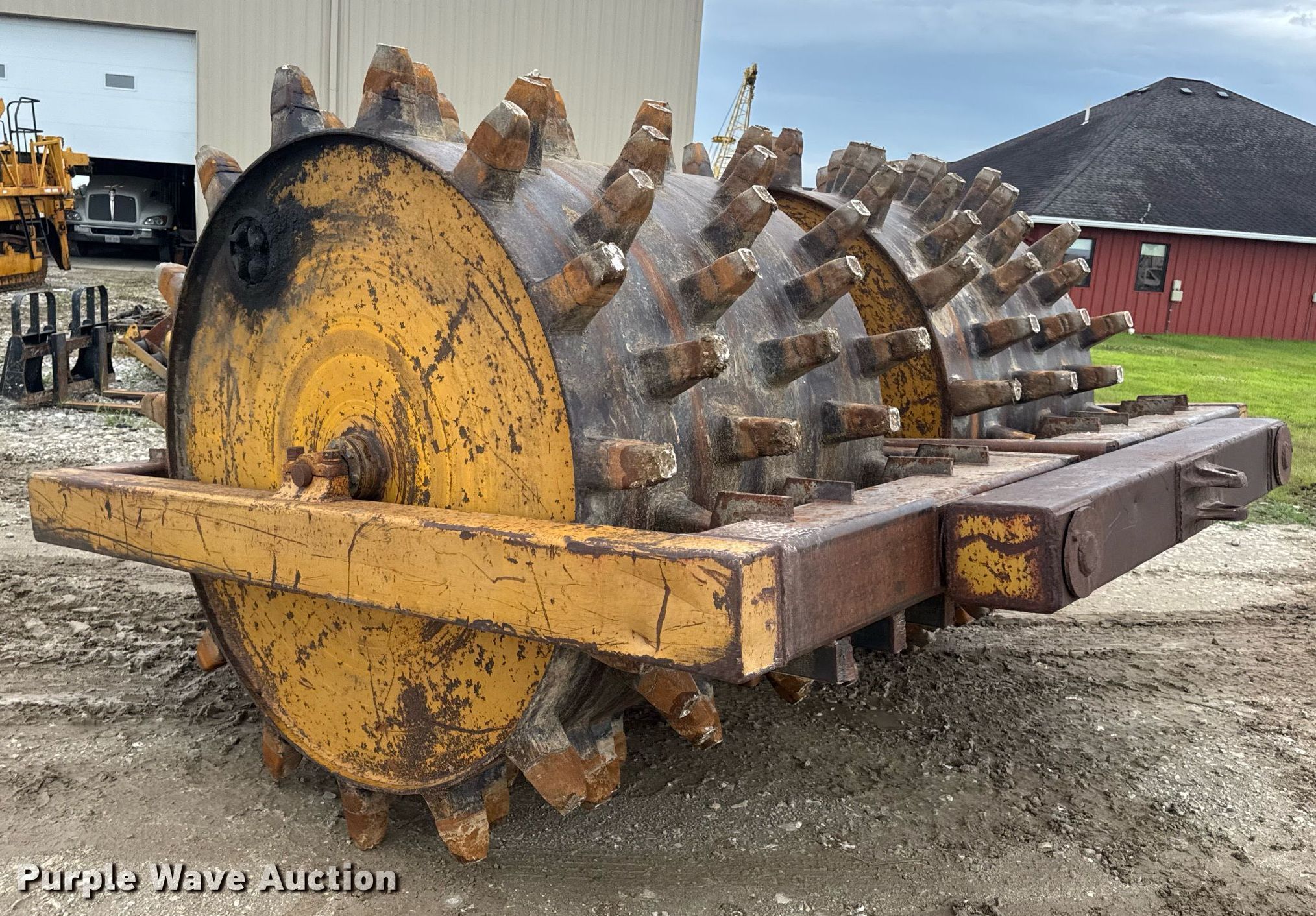 Double drum sheepsfoot roller in Boonville, MO | Item EN4680 sold ...