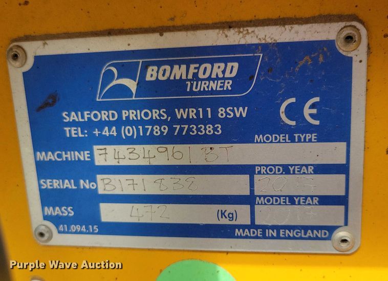 2017 Bomford Turner Robin 3.4 boom mower in Perry, IA | Item DX7178 ...