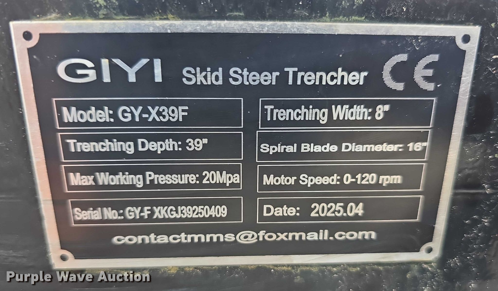 2025 Giyi GY-X39F compact utility loader trencher in Waterloo, NE ...