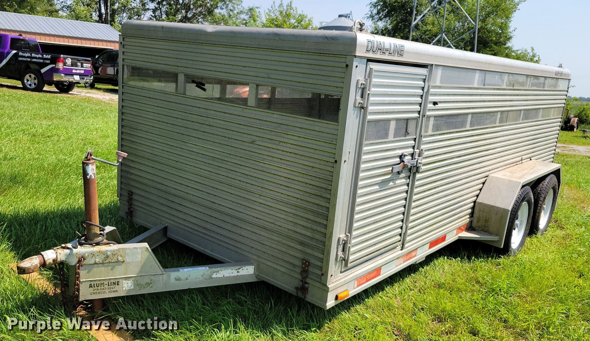 1997 Alum-Line Dual-Line livestock trailer in Perry, IA | Item DX7235 ...