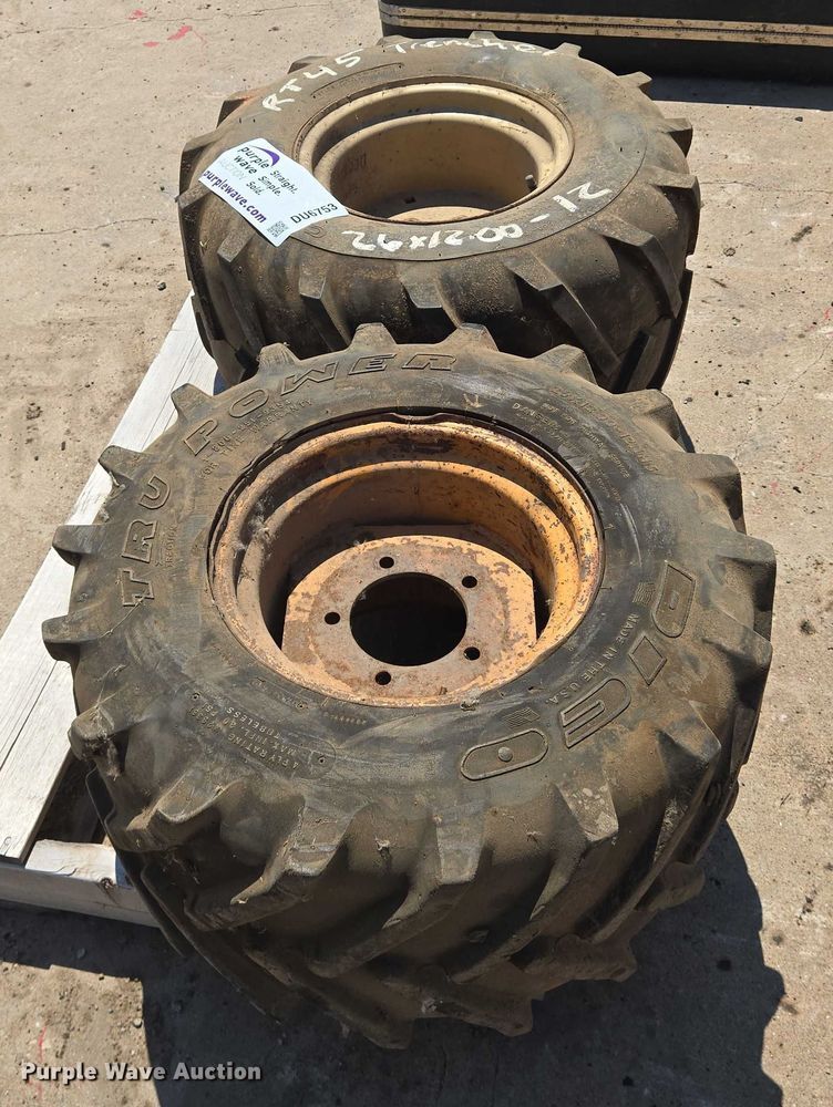 (2) 26x12.00-12 tires and wheels in Wichita, KS | Item DU6753 sold ...