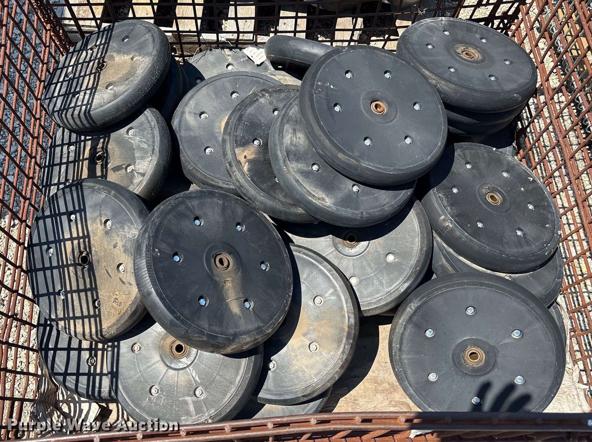 (34) 12" gauge wheels in Assaria, KS | Item DT3292 sold | Purple Wave