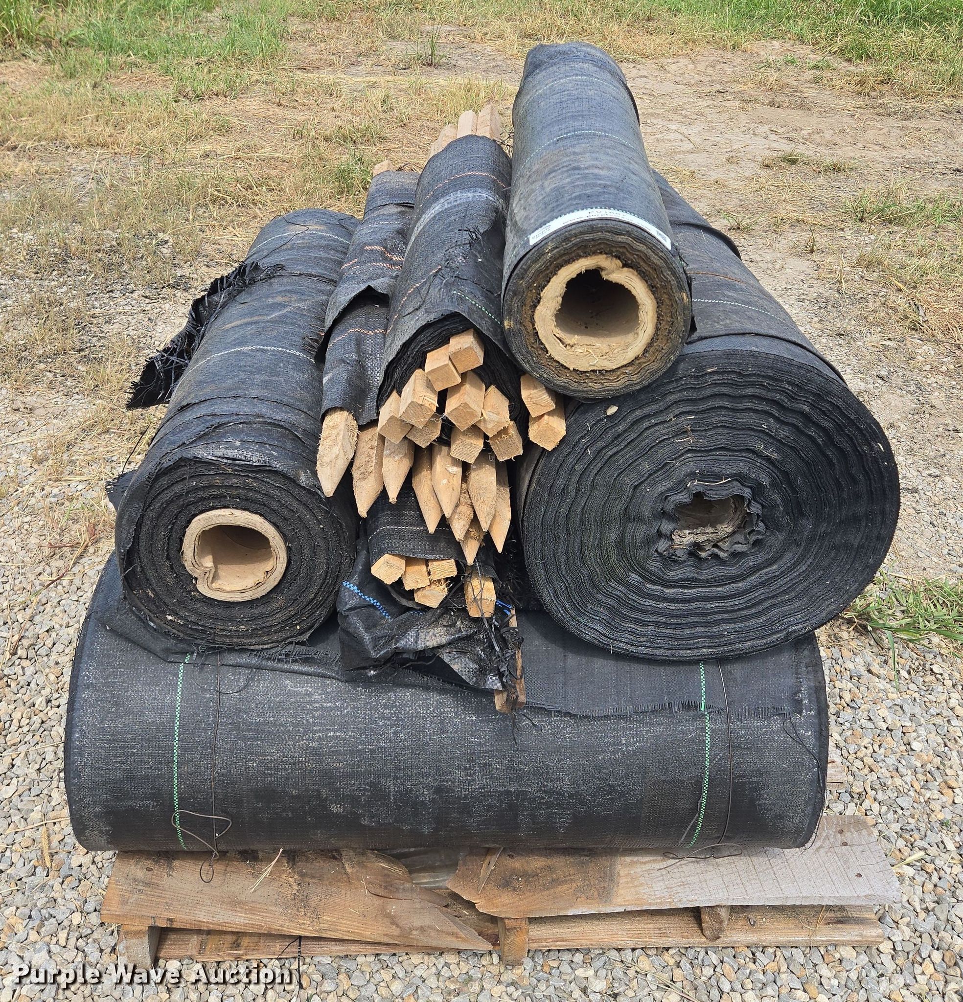 (5) silt fence rolls in Topeka, KS | Item EV1657 sold | Purple Wave