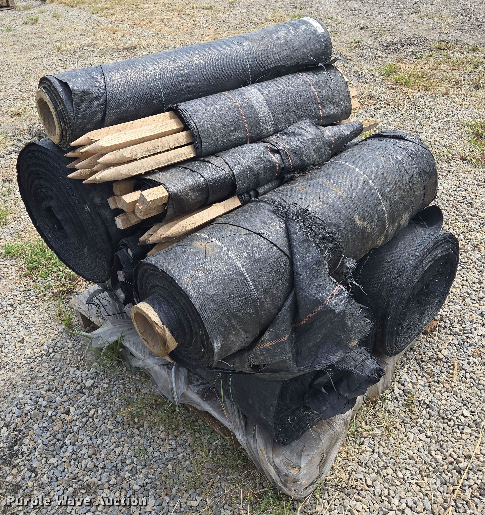 (5) silt fence rolls in Topeka, KS | Item EV1657 sold | Purple Wave