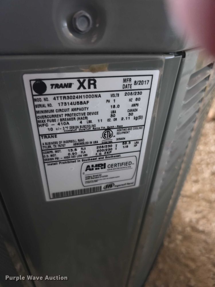 (3) Trane AC and heat units in Lawrence, KS | Item DZ6216 for sale ...