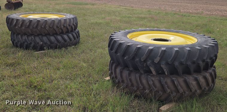 (4) Firestone 420/80R46 tires and wheels in Pratt, KS | Item DU6898 ...