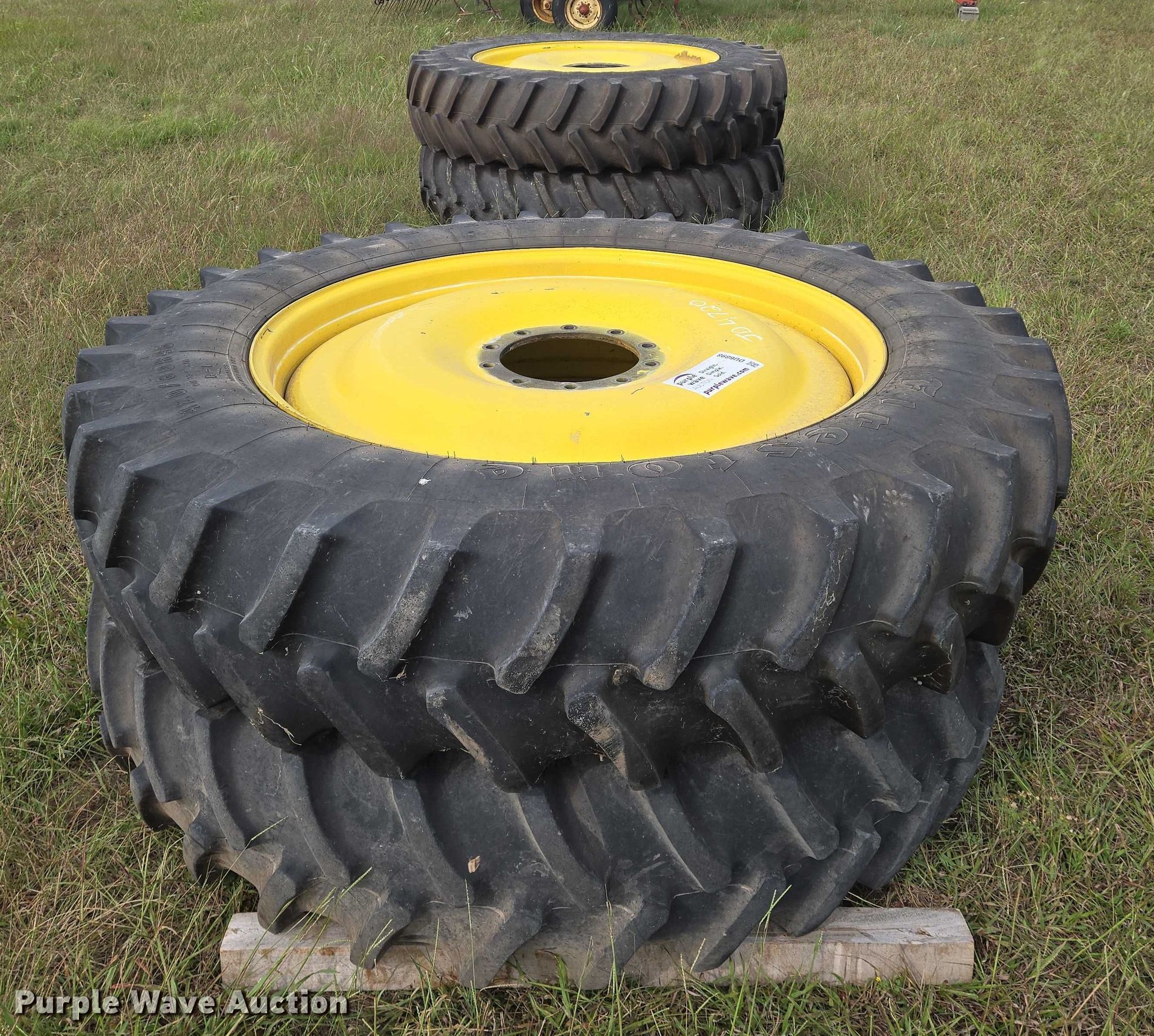 (4) Firestone 420/80R46 tires and wheels in Pratt, KS | Item DU6898 ...