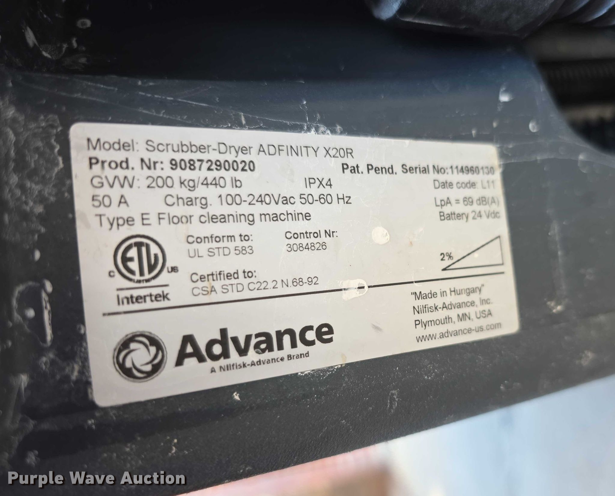 (2) Adfinity 20R Ecoflex floor scrubbers in Leavenworth, KS | Item ...