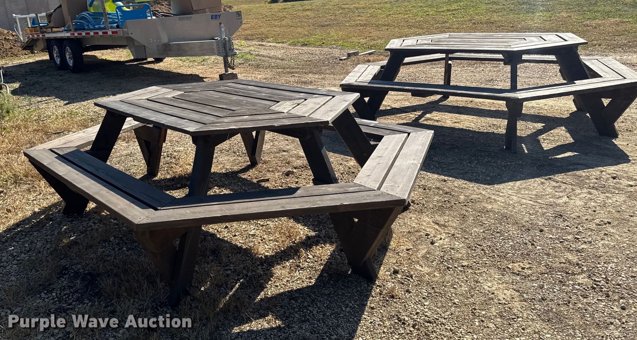 (2) picnic tables in Eldridge, IA | Item EM2381 sold | Purple Wave